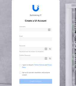 Creating a Ubiquiti Account for UniFi Access